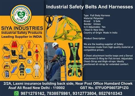 Yellow Nylon Full Body Fall Protection Harnesses at ₹ 1501/piece in New ...