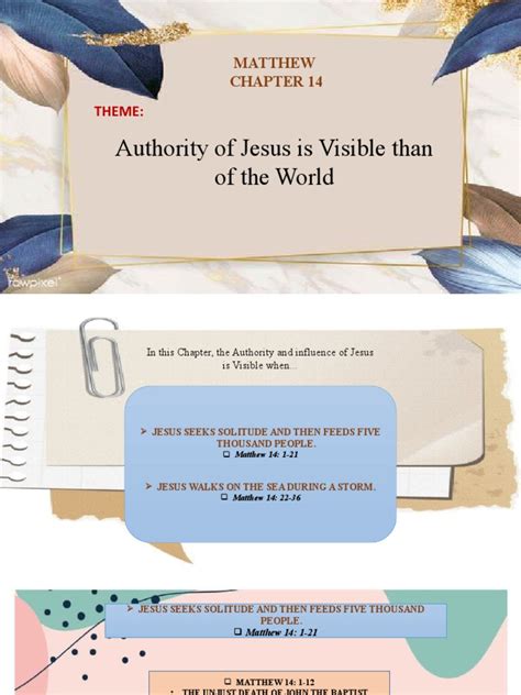 Image result for My BSF Lessons Notes and Lecture Matthew 14