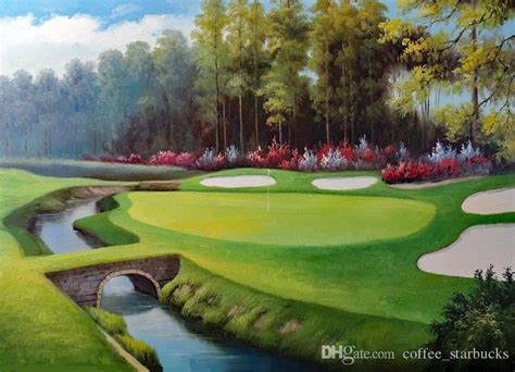 Golf Course Painting at PaintingValley.com | Explore collection of Golf ...
