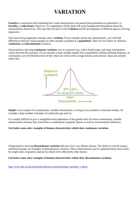 Image result for Continuous Variation