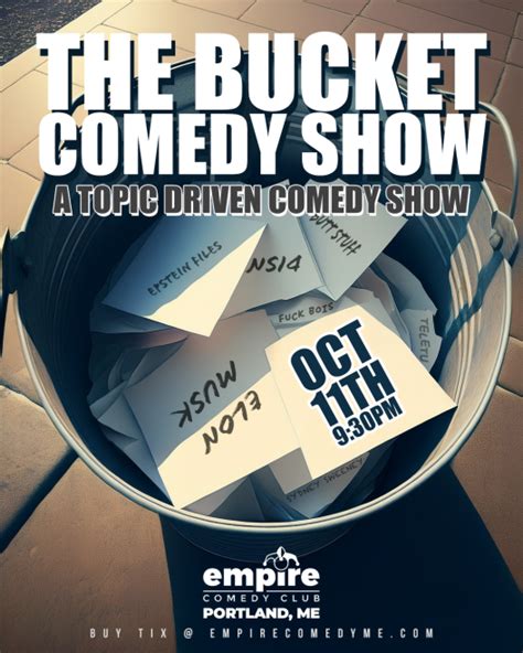 Image result for Time Out Bucket Comedy