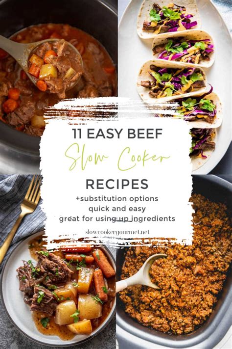 Image result for Slow Cooker Beef Recipes Easy