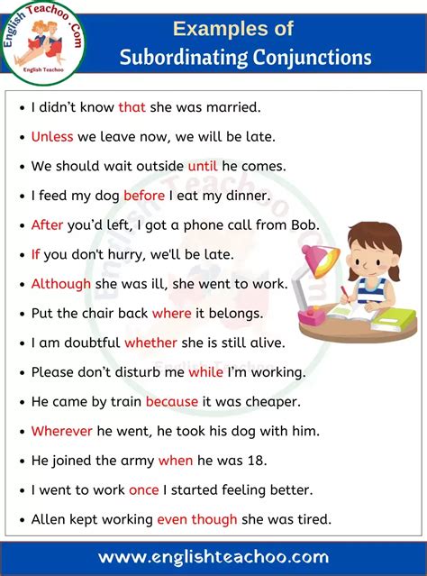 Image result for How to Use Subordinating Conjunctions