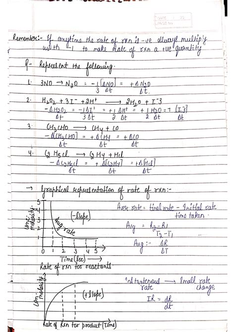 Image result for Chemical Kinetics Handwritten Notes