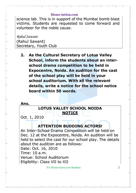 Image result for Notes Writing for Class 8