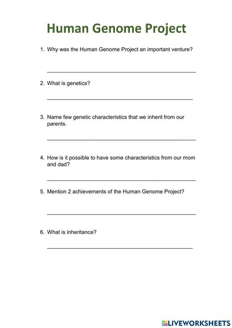 Image result for Human Genetics Worksheet Answers