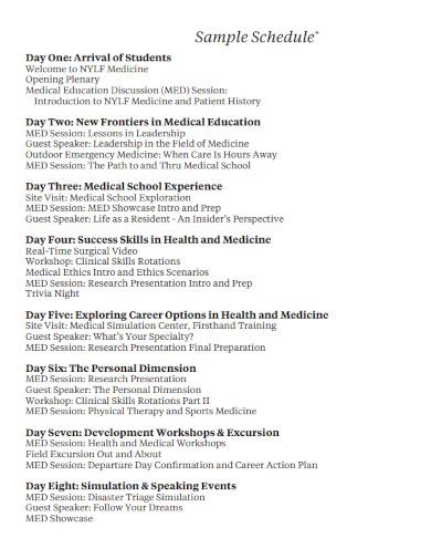 Image result for How to Write Schedule Note Sample