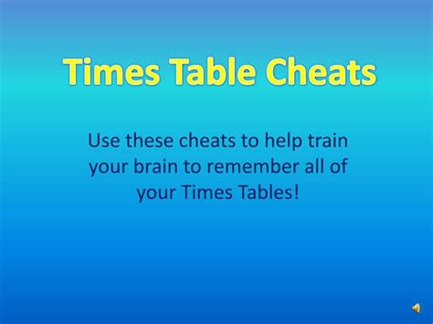 Image result for Four Times Table Hack