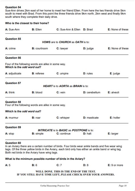 Image result for Verbal Practice Test