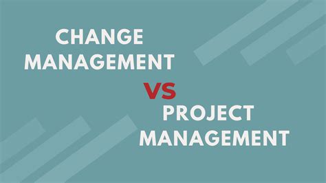 Image result for Change Management vs Project Management