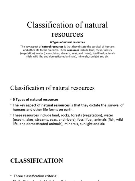 Image result for Classification of Natural Resources