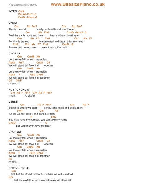 Image result for Skyfall Piano Tutorial Easy