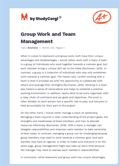 Image result for Group Work Essay Examples