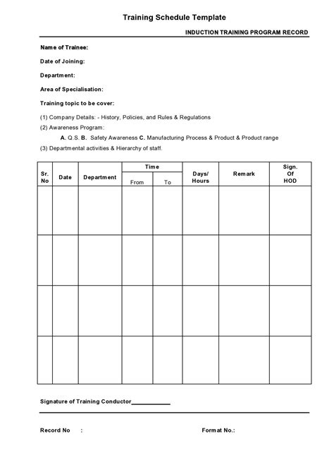 Image result for Training Plan Template Word