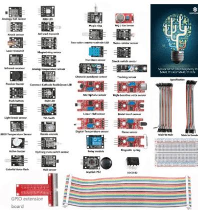 Image result for Raspberry Pi Sensor Kit