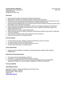 Image result for Millwright Certification