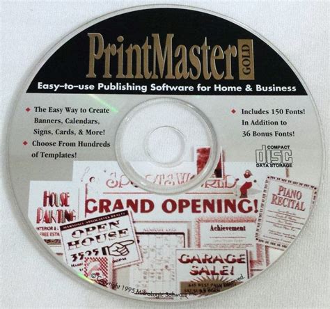 Image result for PrintMaster CD-ROM