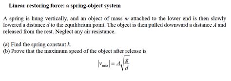 Image result for Spring Restoring Force