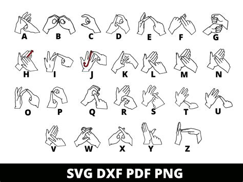 British Sign Language Alphabet Printable | Printable Alphabet Letters