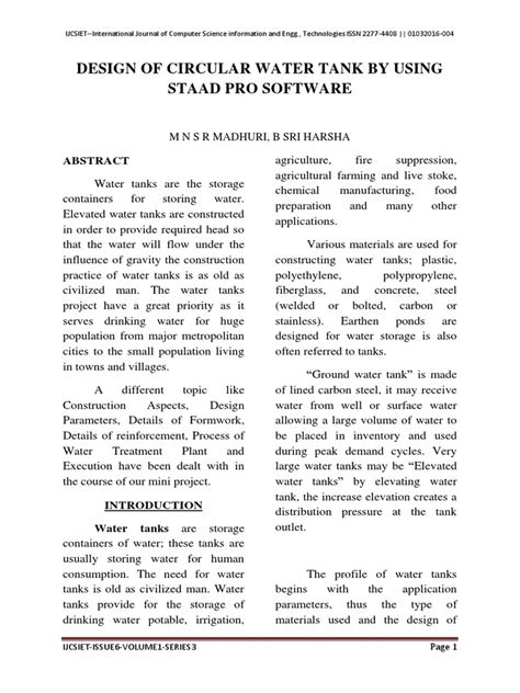 Image result for Tank Design Using Staad