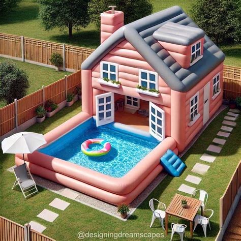 Image result for Doll House Inflatable Pool