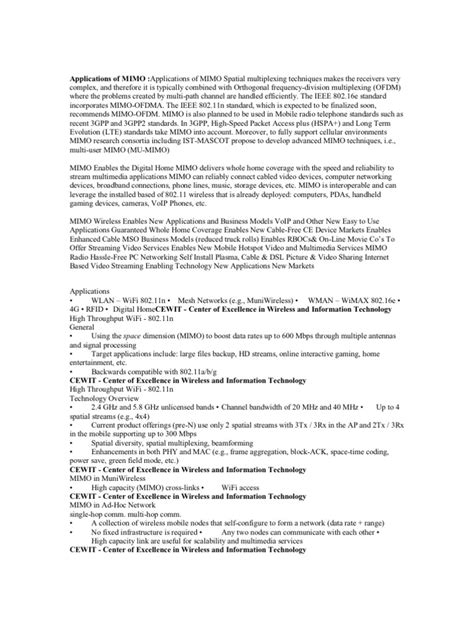 Image result for Mimo Applications