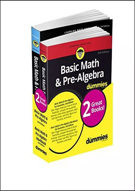 Image result for Basic Math For Dummies