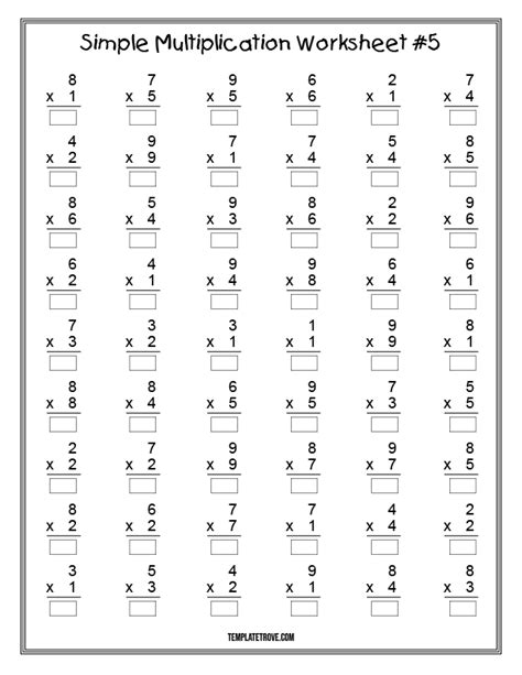 Image result for Basic Multiplication Problems
