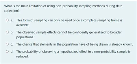 Image result for Limitation of Non Probability Sampling