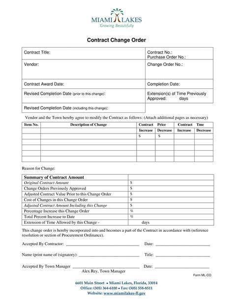 Image result for Document Change Order Process