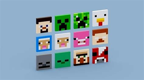 Minecraft Characters 3d model
