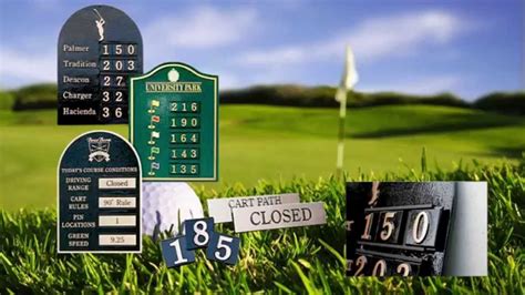 Image result for Golf Course Signs