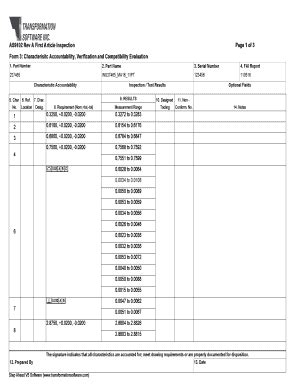 Image result for Net-Inspect Fair Example AS9102 Page 3