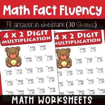Image result for 4th Grade Multiplication 2-Digit by 2 Digit