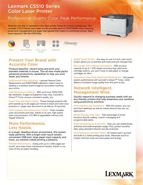 Image result for Lexmark CS510 Back Side