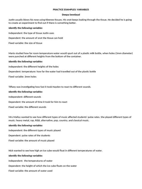 Image result for Lesson 3 Variable Practice