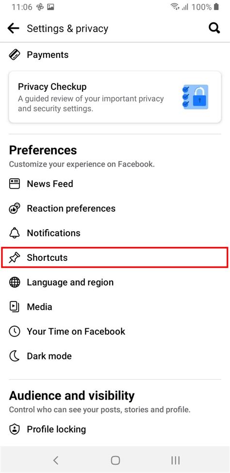 Image result for Facebook iOS App Settings