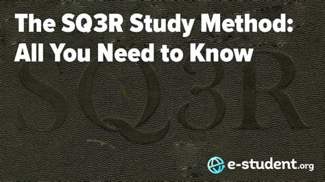 Image result for SQ3R Study Method