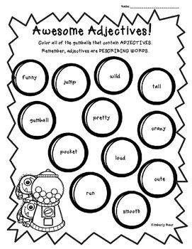Image result for Color Adjectives Worksheet