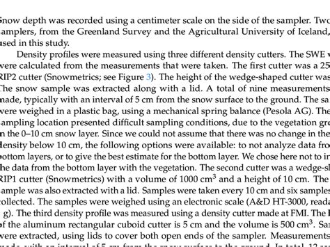 Image result for Snow Sampling
