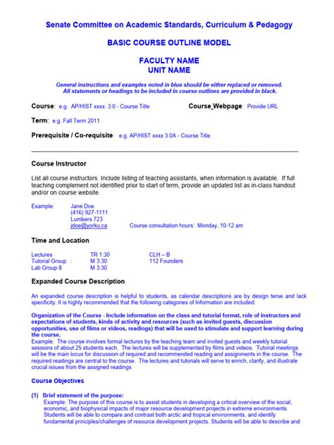 Image result for 6 Week Course Outline