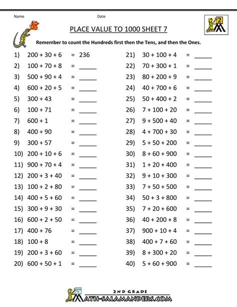 Image result for Math Place Value Activity