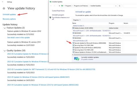 Image result for Uninstall Updates Windows 1.0