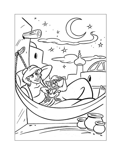 Image result for Aladdin Coloring Pages