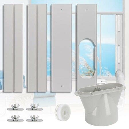 Image result for Install Portable AC Window Slider Horizontal