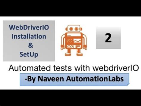 Image result for Webdriverio Tutorial Naveen