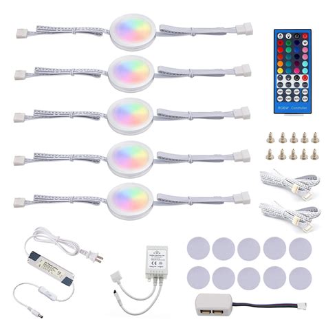 Image result for LED Color Changing Puck Lights