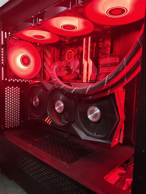 Image result for Red PC Set Up