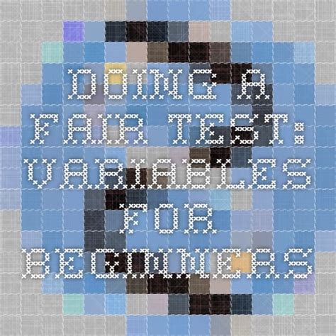 Image result for Fair Test Science Primary