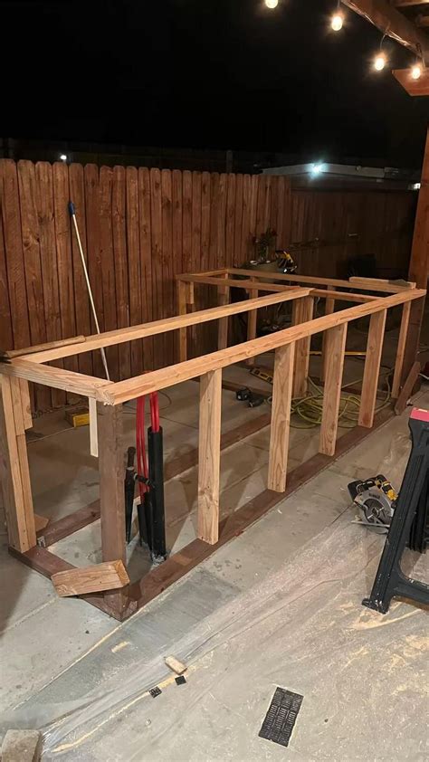 Image result for Build Outdoor Kitchen Frame